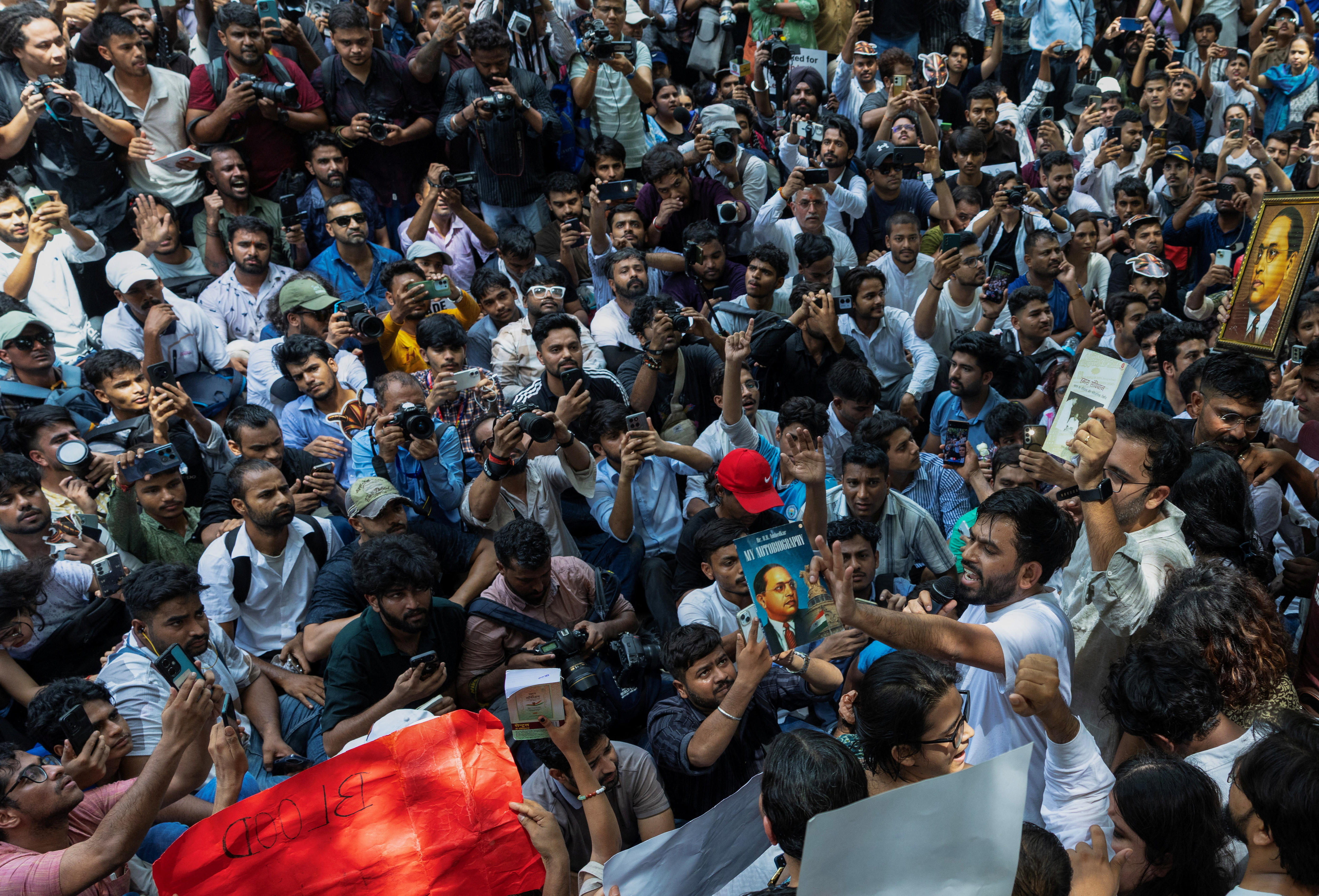 India's viral 'cockroach' political movement spills onto Delhi's roads ...