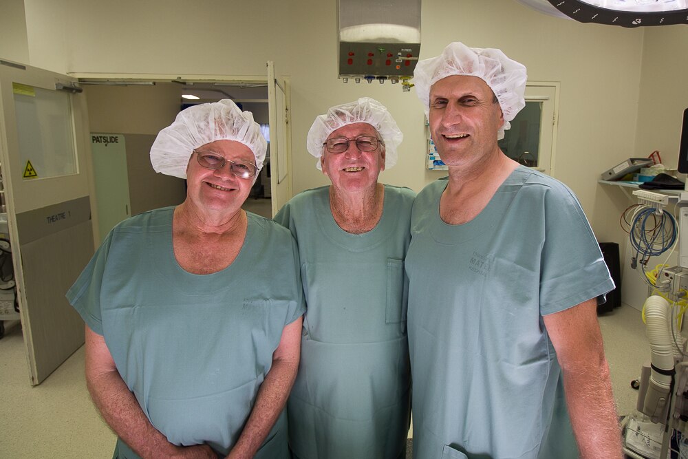 Prostate cancer patients toast brachytherapy team and good health at ...