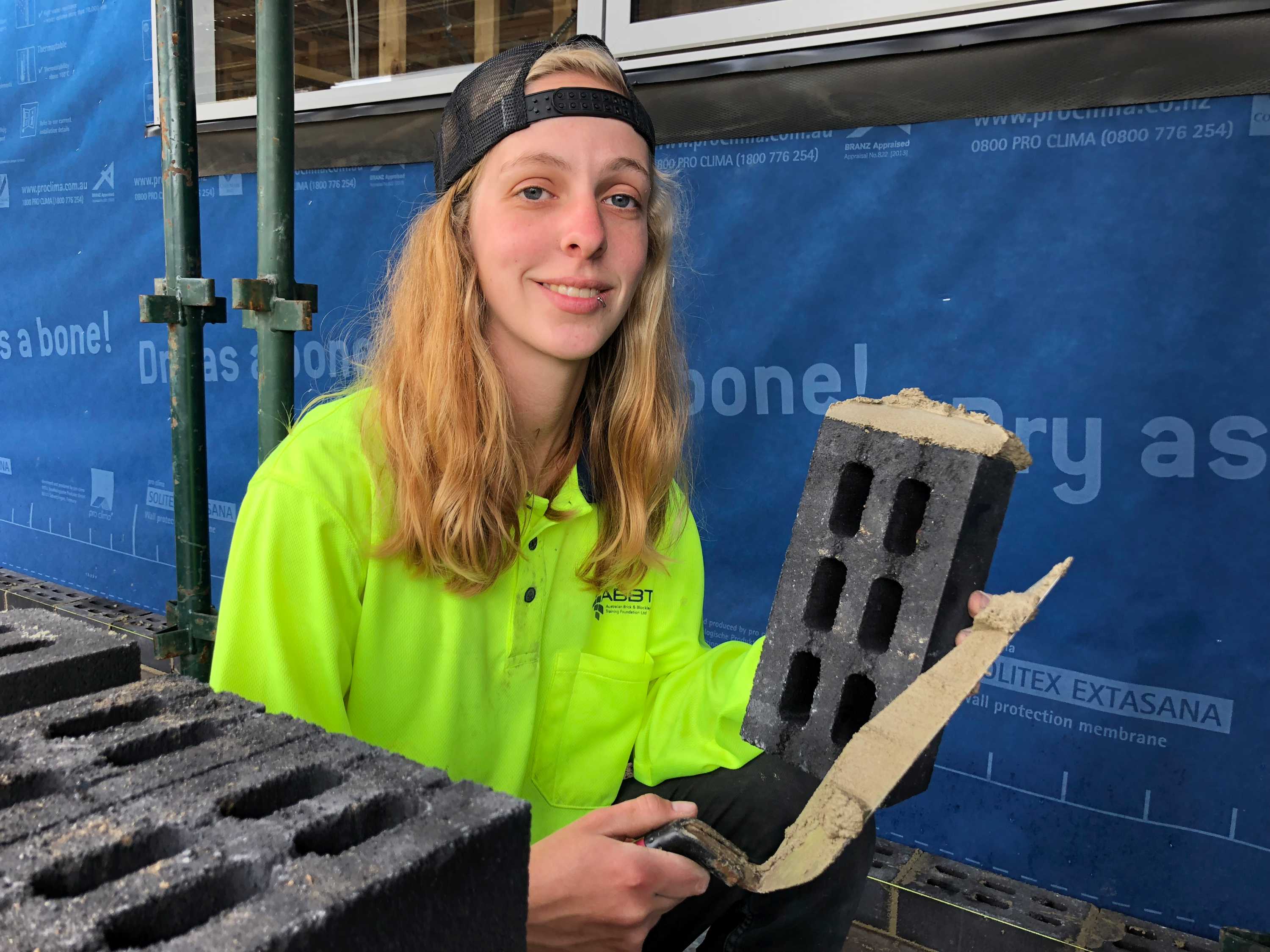 Tasmania's first female bricklaying apprentice paving her way in the ...