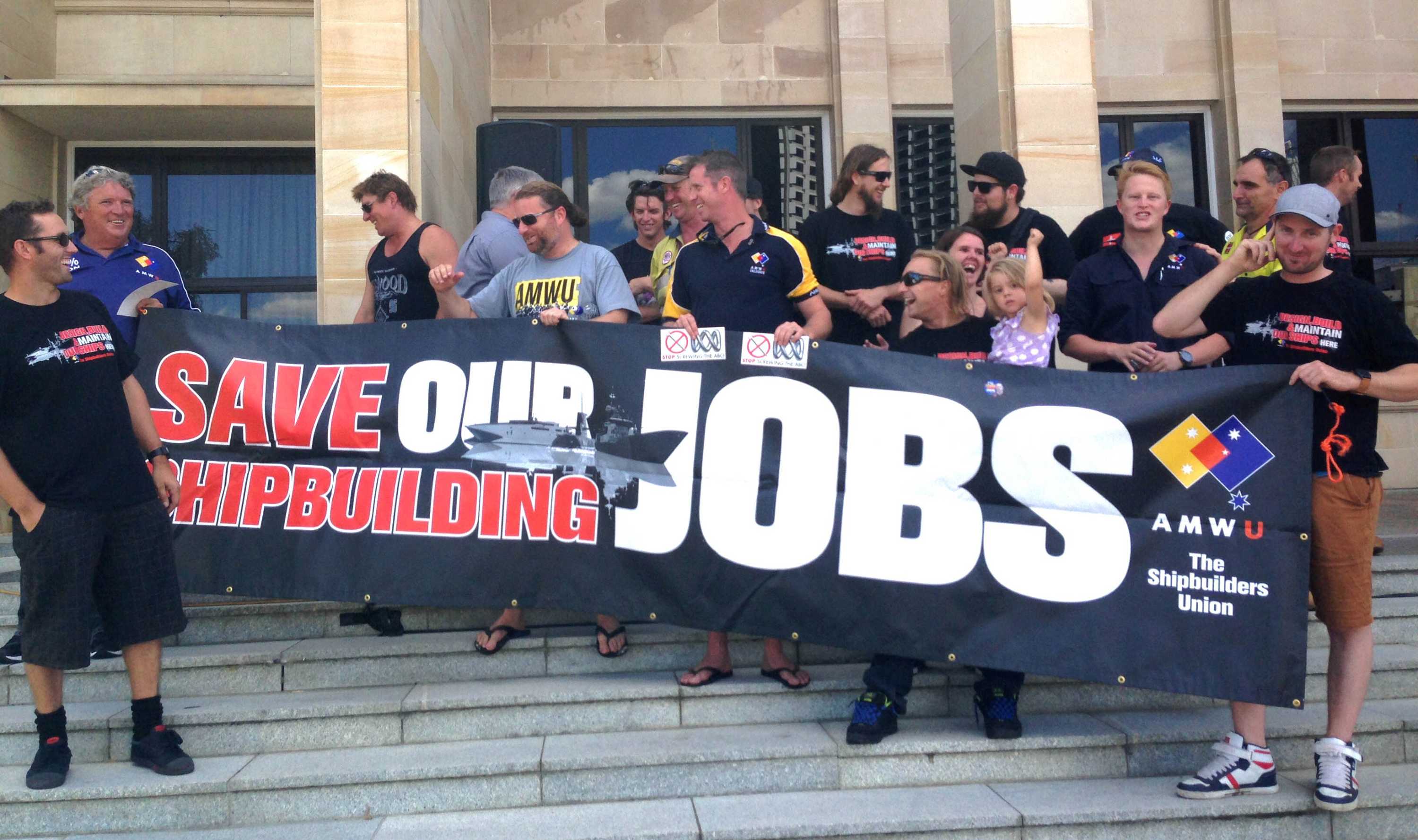Hundreds of union members rally in defence of penalty rates outside WA ...
