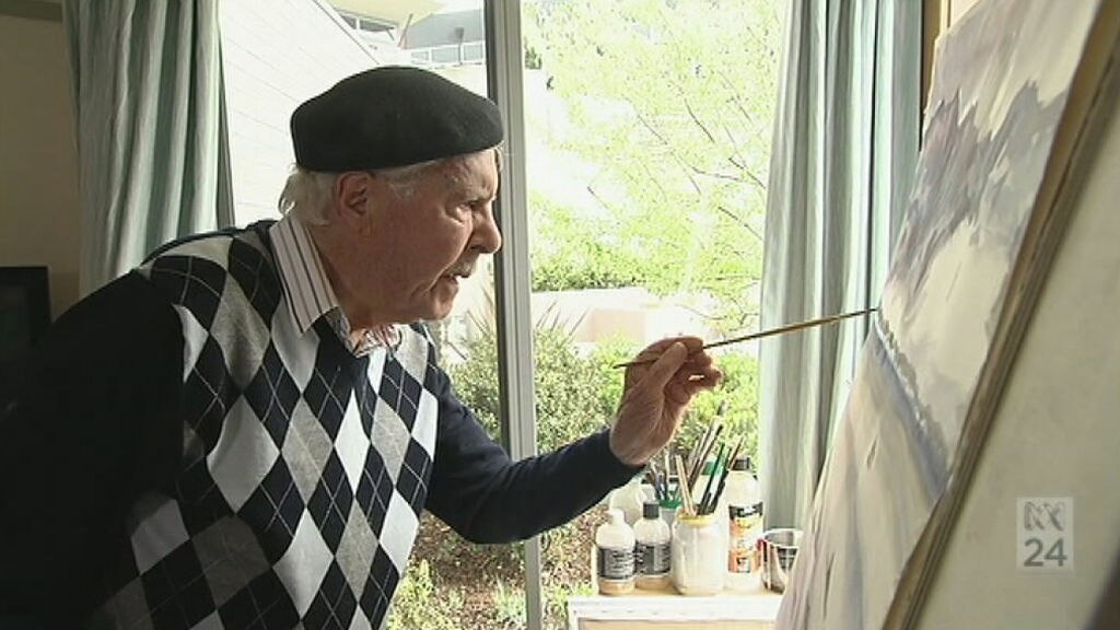 Tasmanian painter Max Angus celebrates 100 years with birthday ...