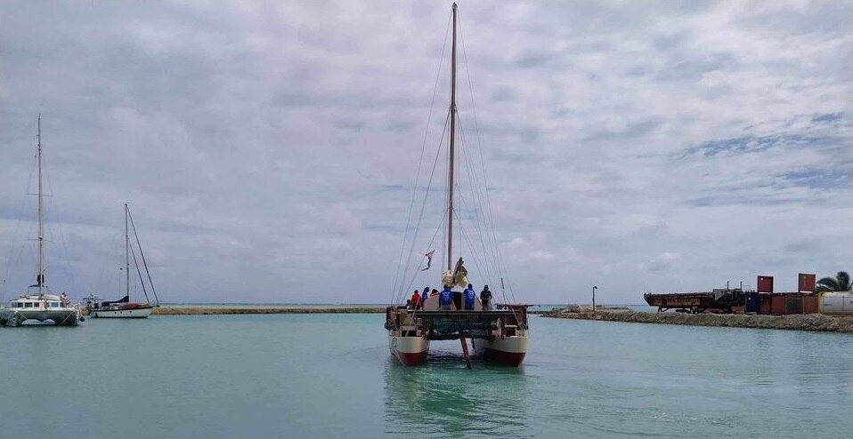 Samoan sailor makes first traditional voyaging trip to the Cook Islands ...