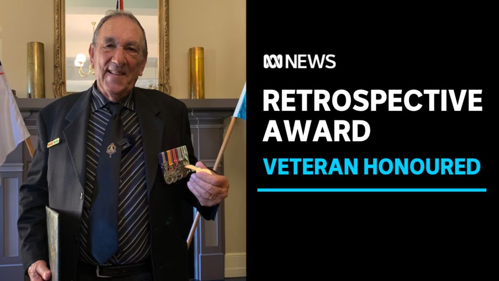 Veteran Patrick Halley receives retrospective service award - ABC News