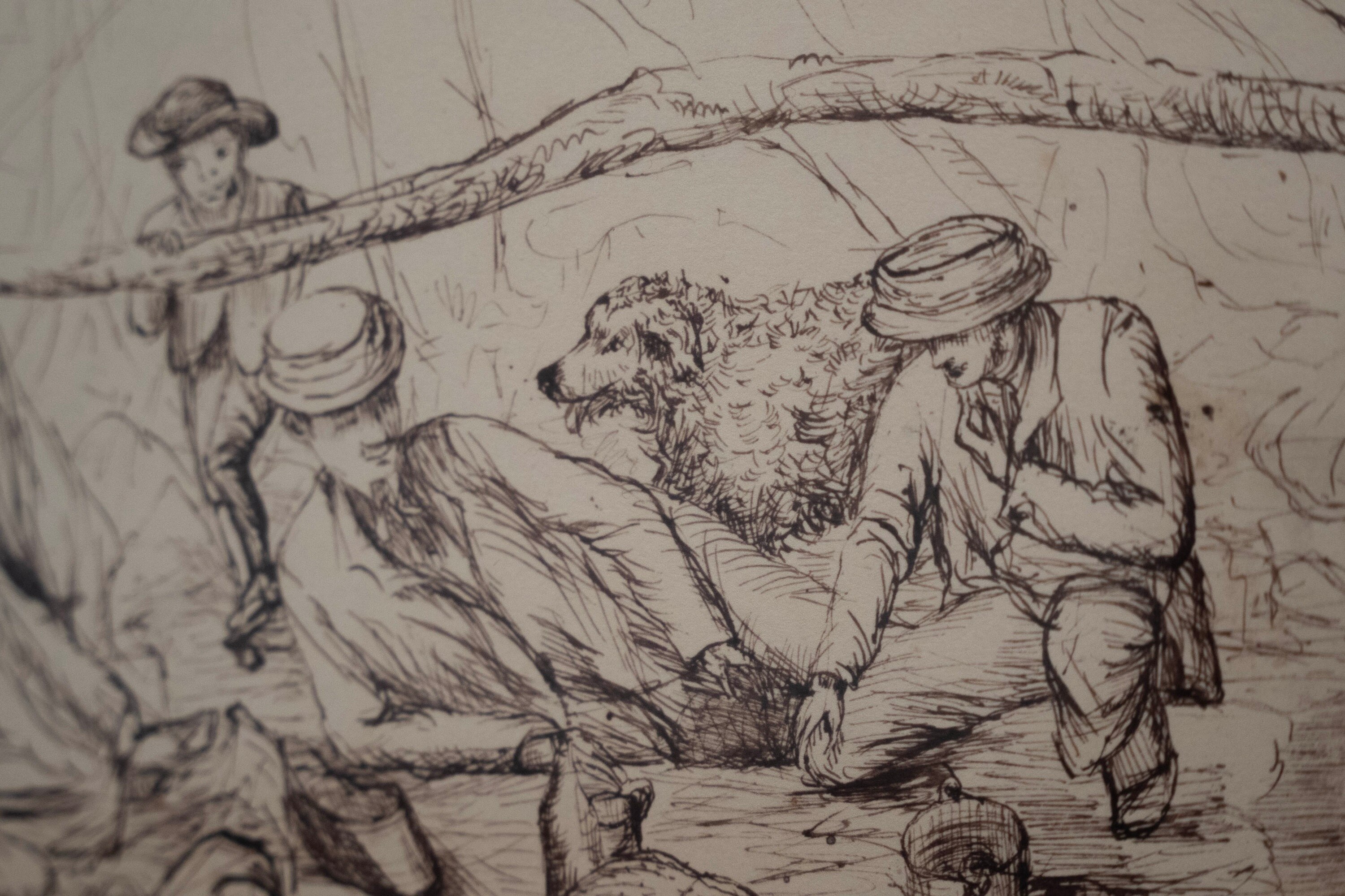 Colonial-era sketches from artist Kate Mitchell show candid scenes and ...