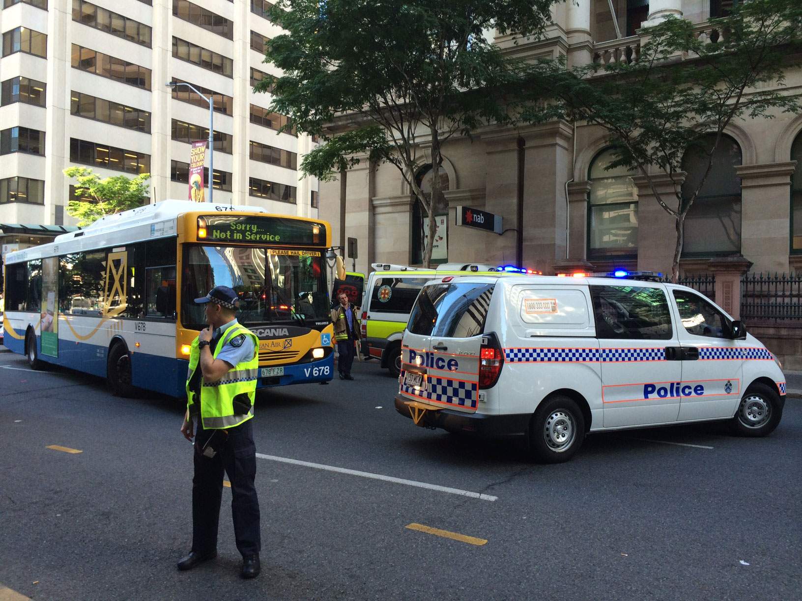 Woman injured after being hit by bus in Brisbane's CBD - ABC News