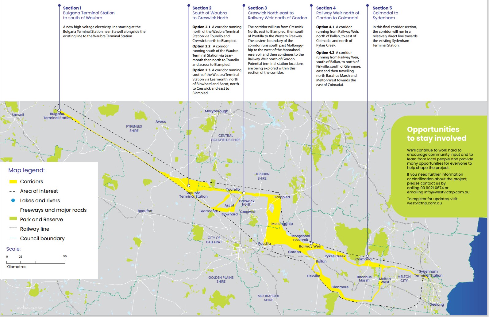 Transmission line path between Melbourne and Bulgana narrowed down ...