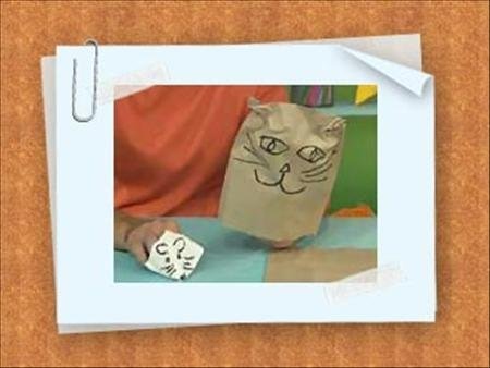 Paper Bag Cat and Mouse Puppet - ABC Kids