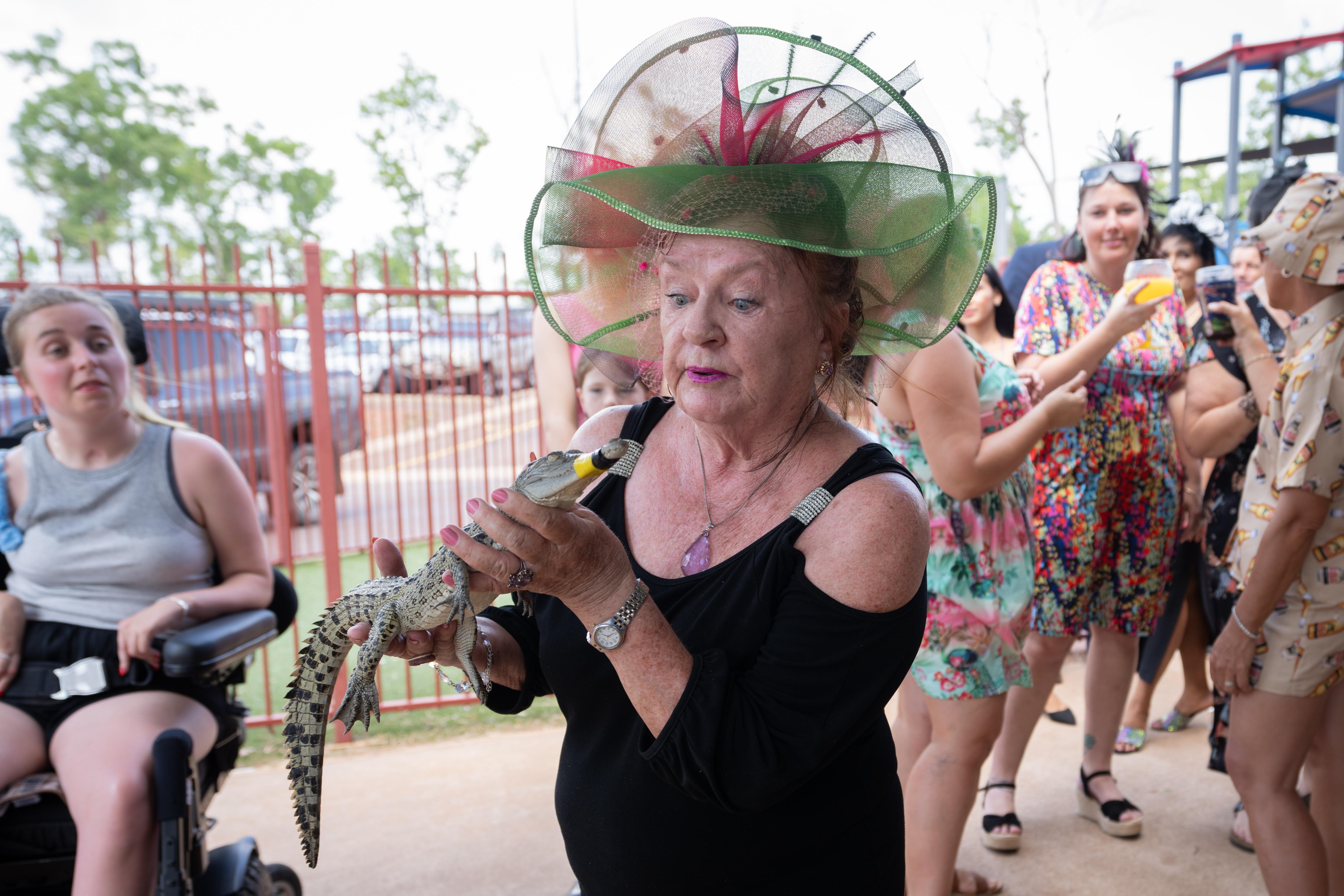 Northern Territory tavern holds annual crocodile race on Melbourne Cup ...