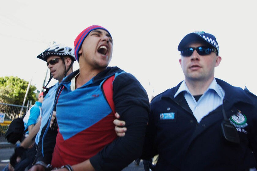 Pilgrim arrested in clash with protesters - ABC News