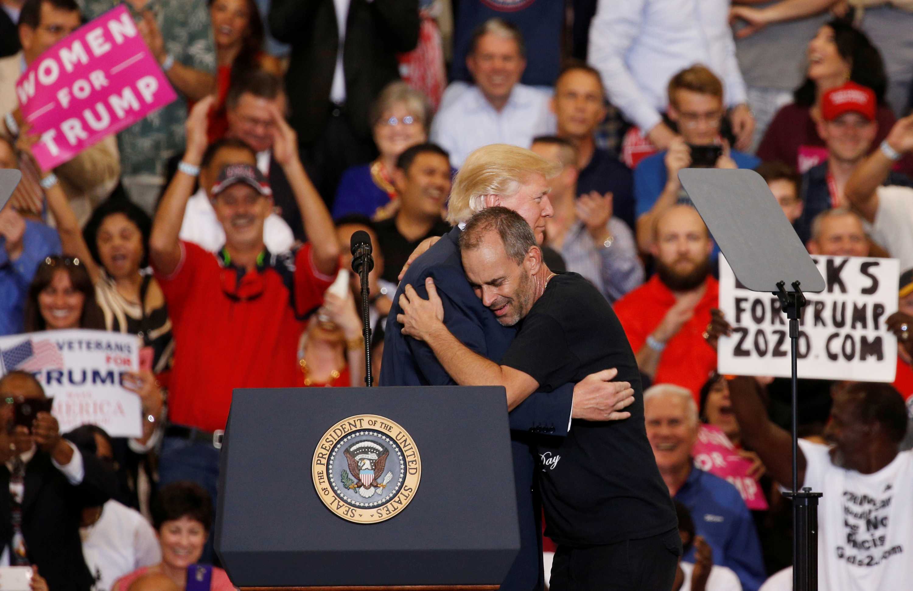 Donald Trump's first rally as US President looked a lot like an ...