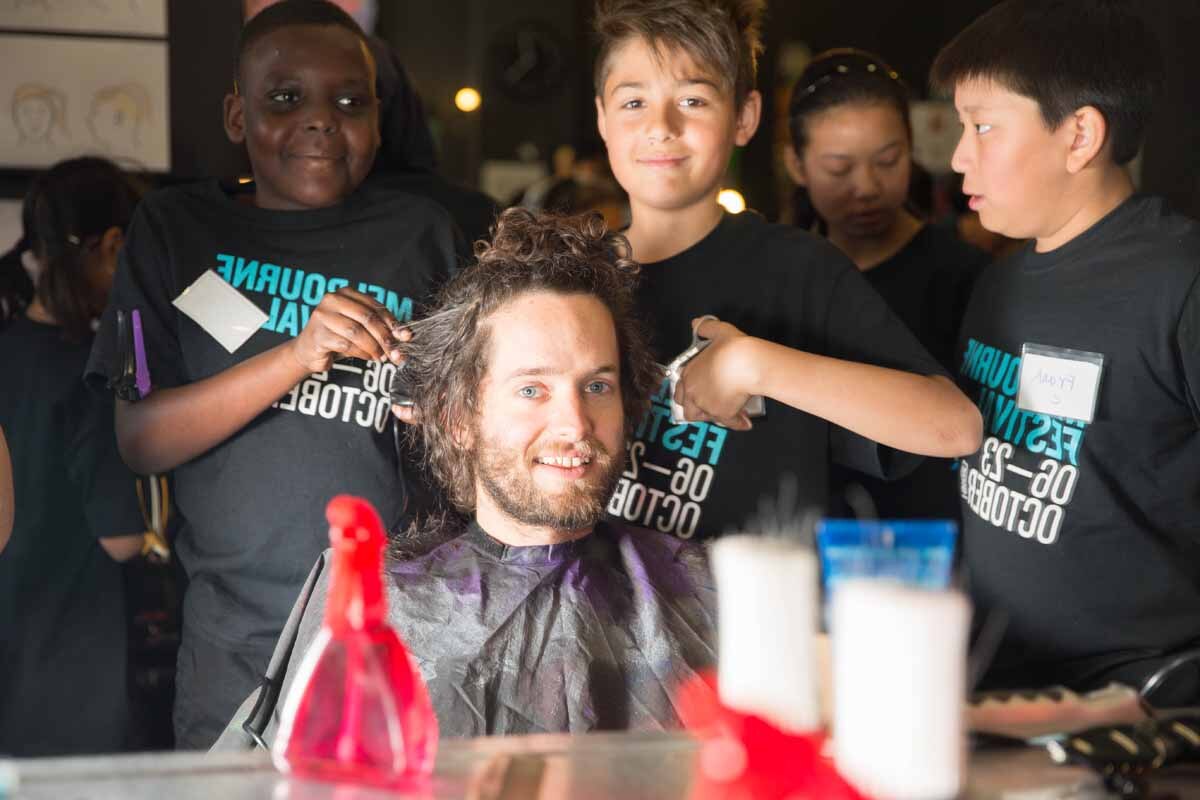Haircuts by children: school kids learn hairdressing as part of ...
