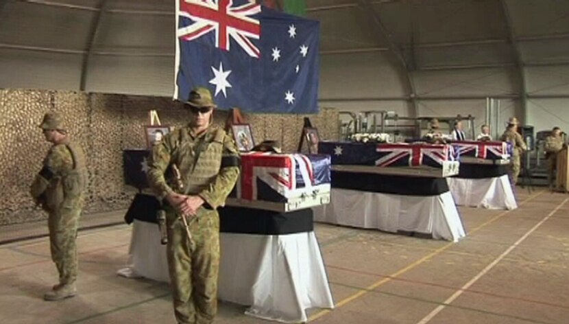 Ceremony for Australian troops killed in Afghanistan - ABC News