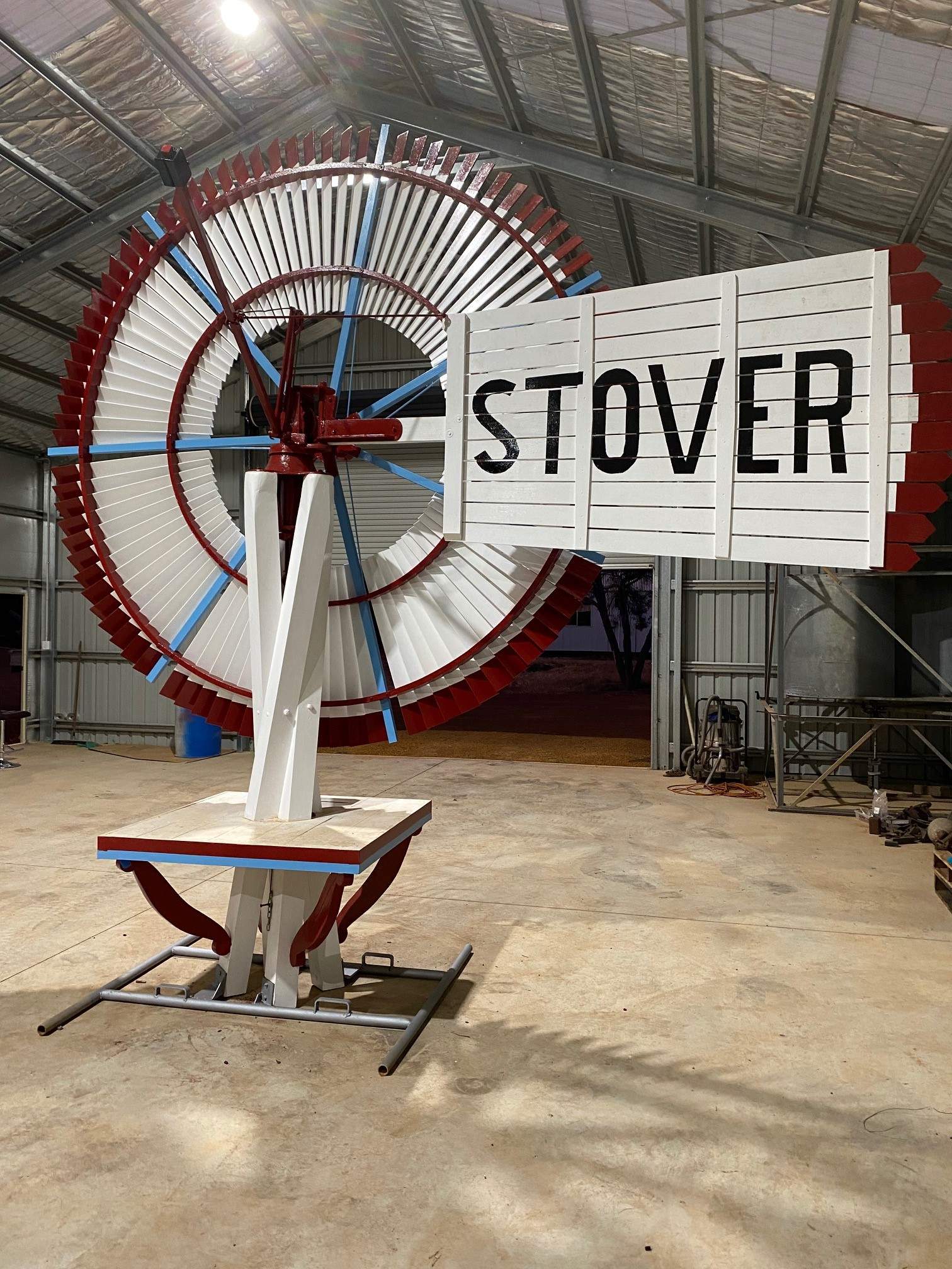American cross-legged Stover windmill found in Queensland farm shed is ...