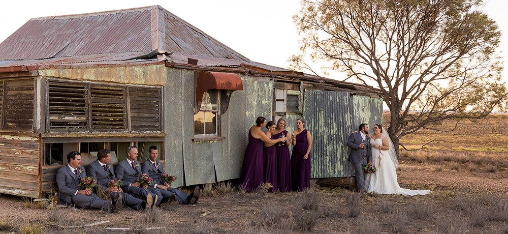 Outback wedding showers joy on drought-stricken Queensland town - ABC News
