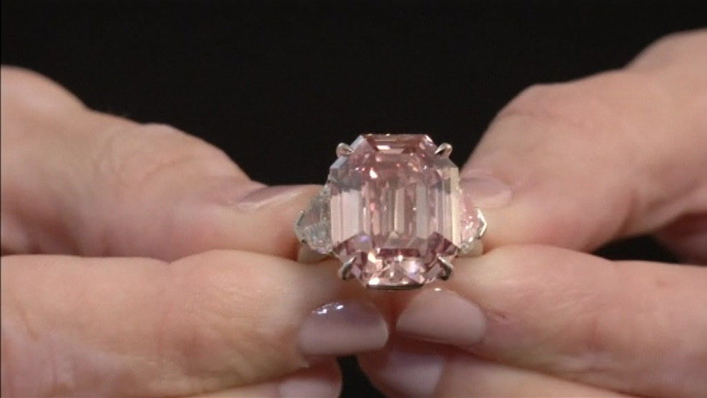 Pink Legacy diamond sells for almost $70 million, setting world record ...
