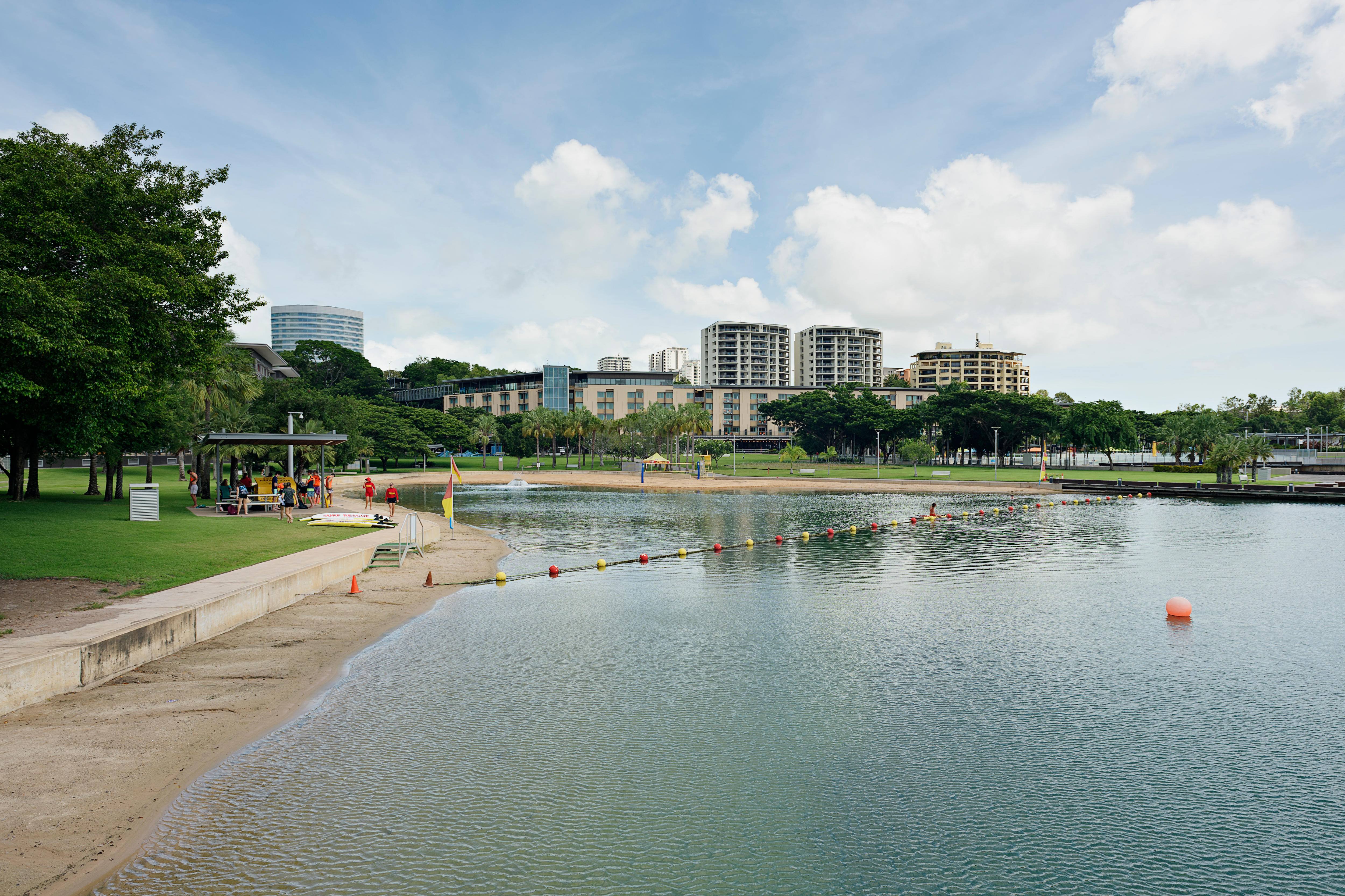 Woman drowns at Darwin Waterfront Precinct lagoon during night swim ...