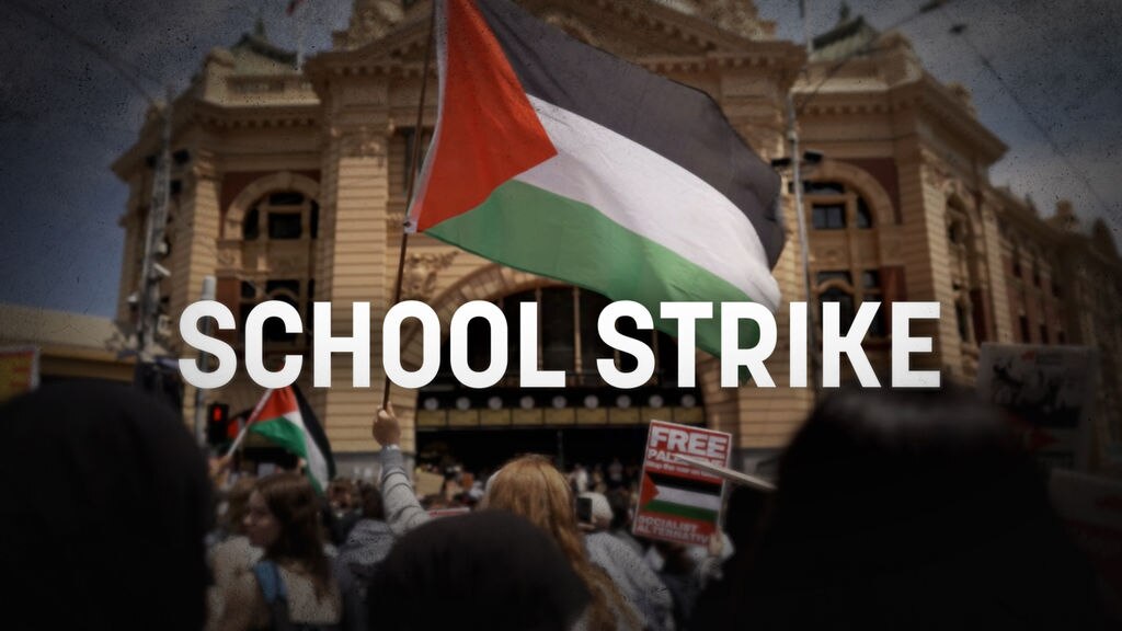 Students walk out of classrooms to join city protest against Israel ...