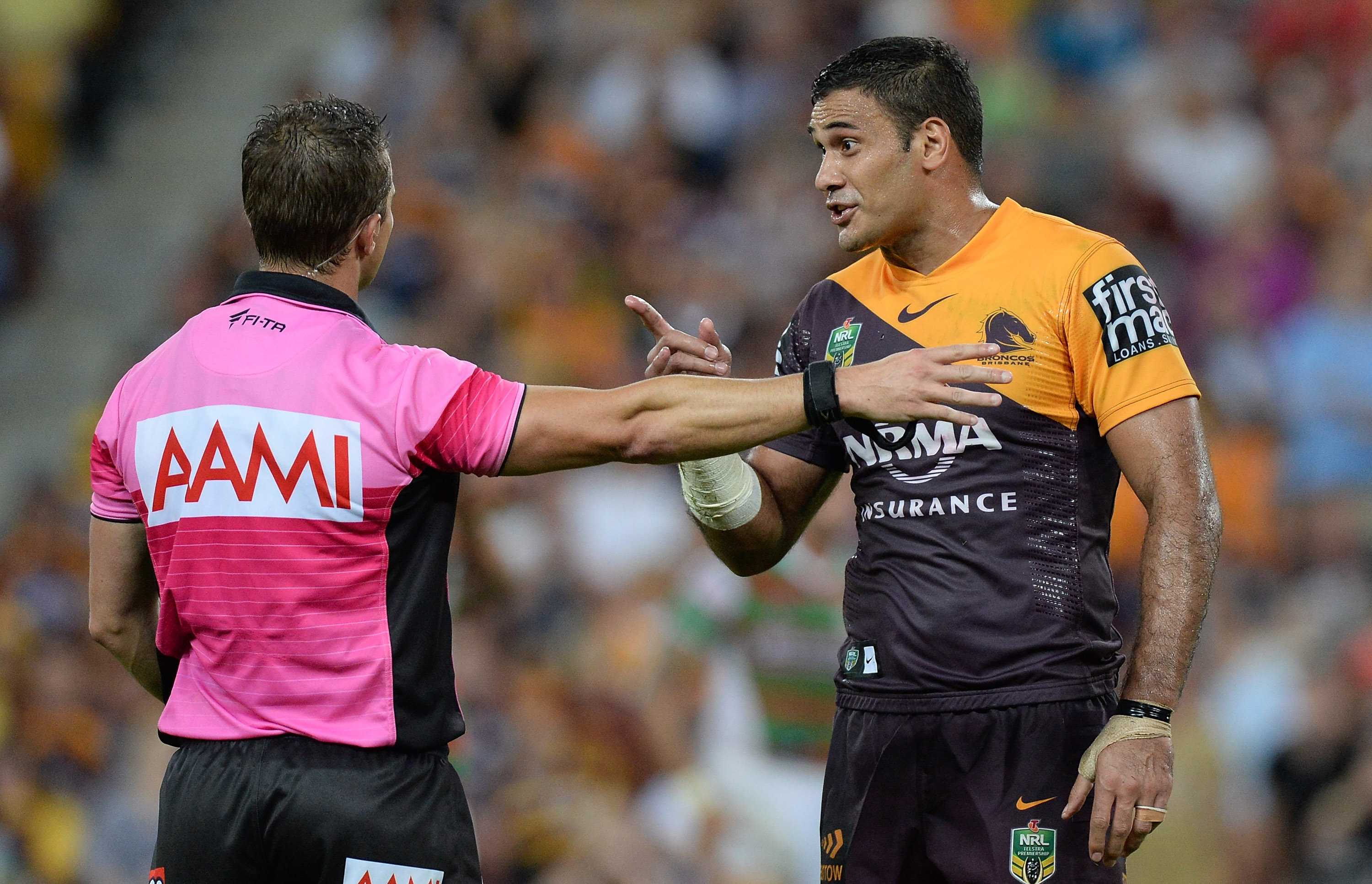 Greg Inglis' try overshadowed by contentious refereeing decisions in ...