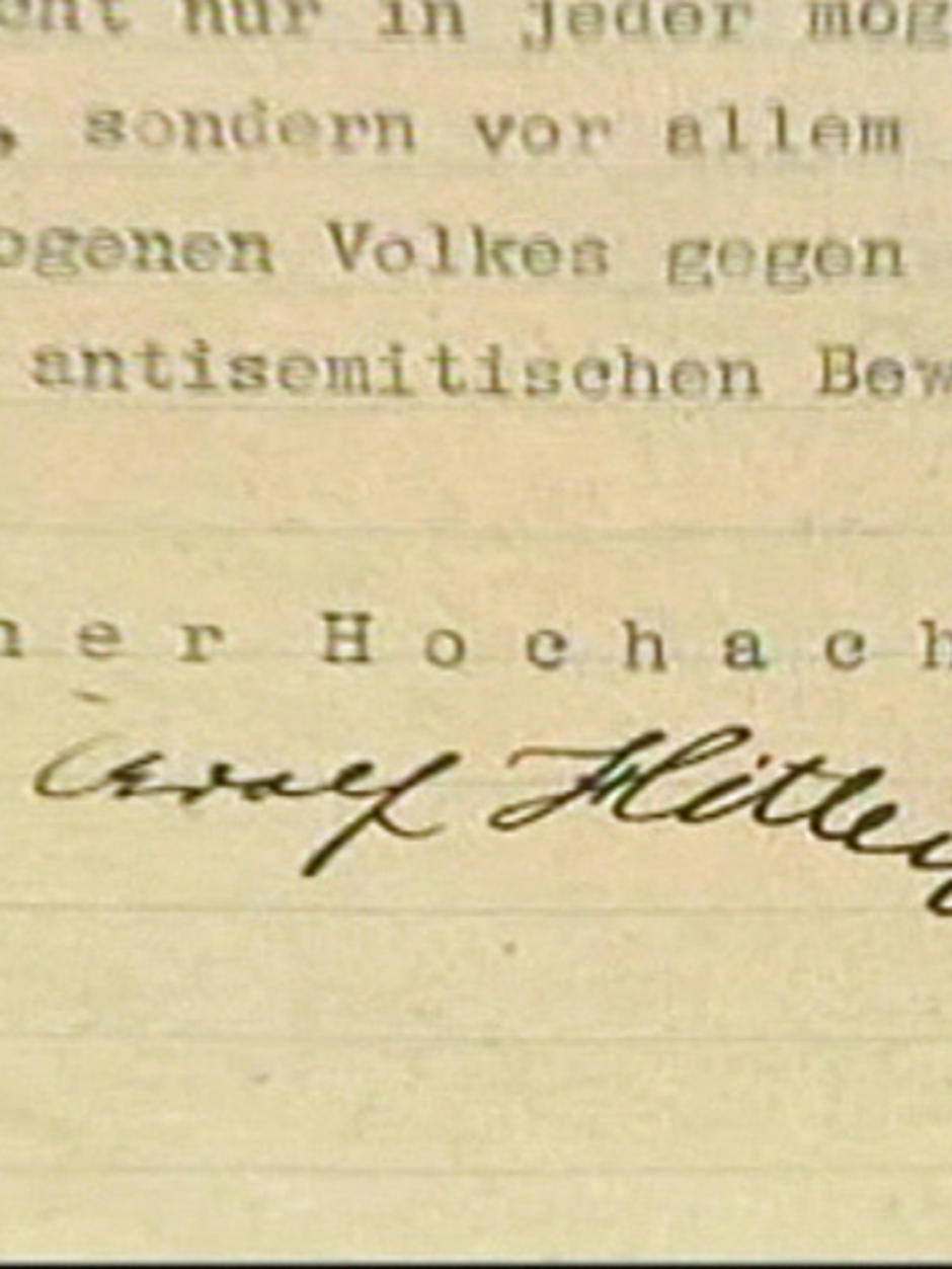 Early Hitler letter made public - ABC News