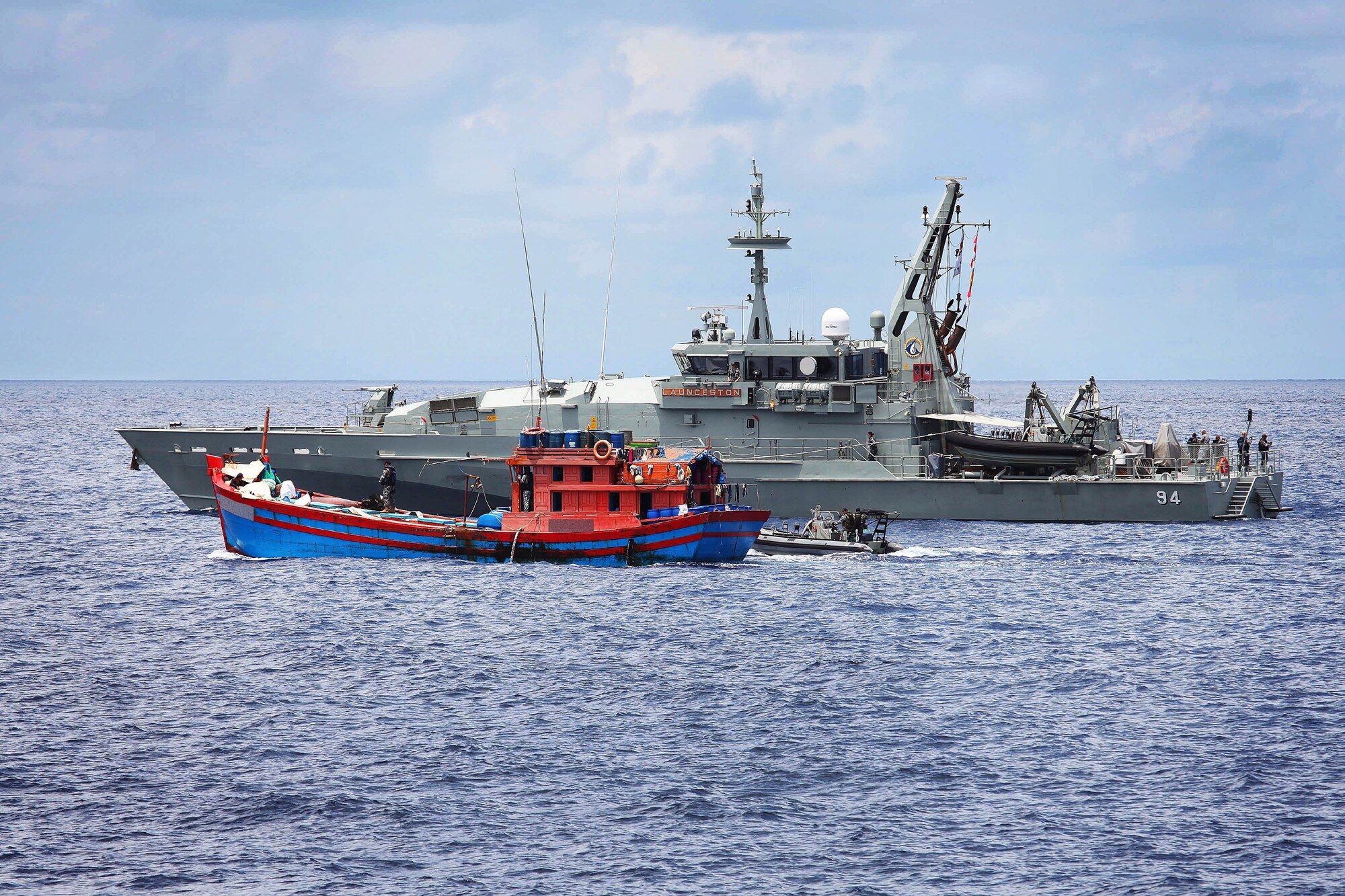 Navy ship HMAS Launceston runs last border patrols…