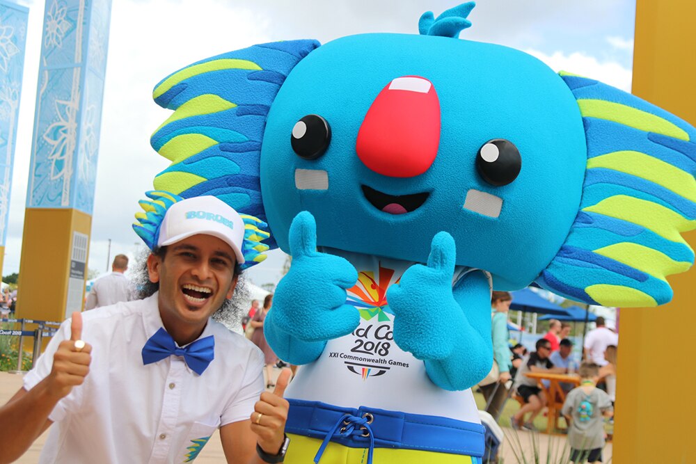 Commonwealth Games: 'Hype man' rides the wave with surfing koala mascot ...