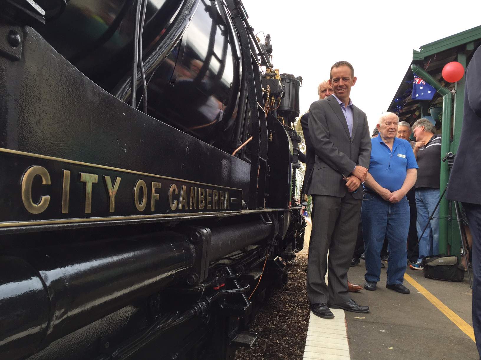 Restored steam locomotive named City of Canberra; train to begin ...