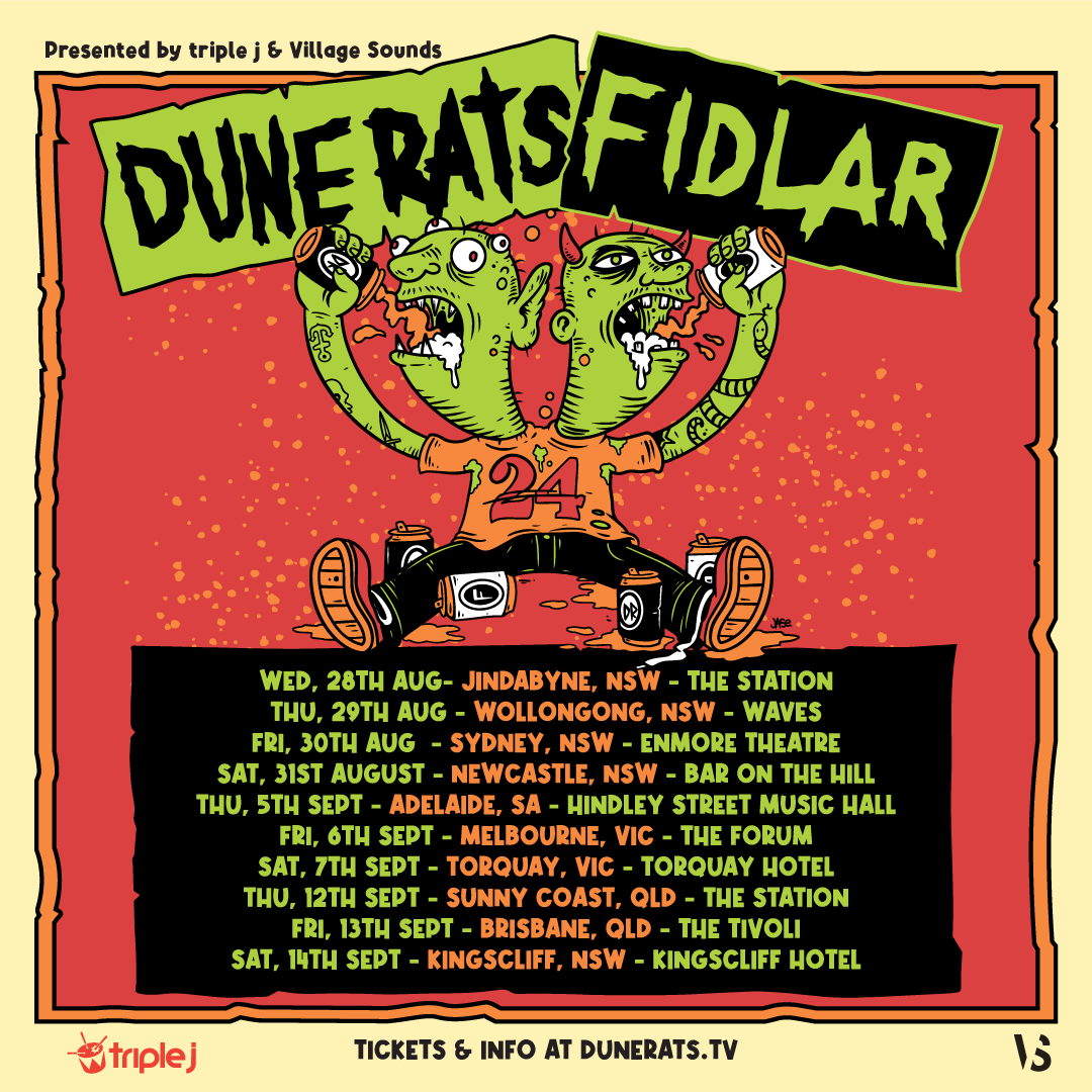 Dune Rats and FIDLAR team up for 10-date matesfest tour - triple j