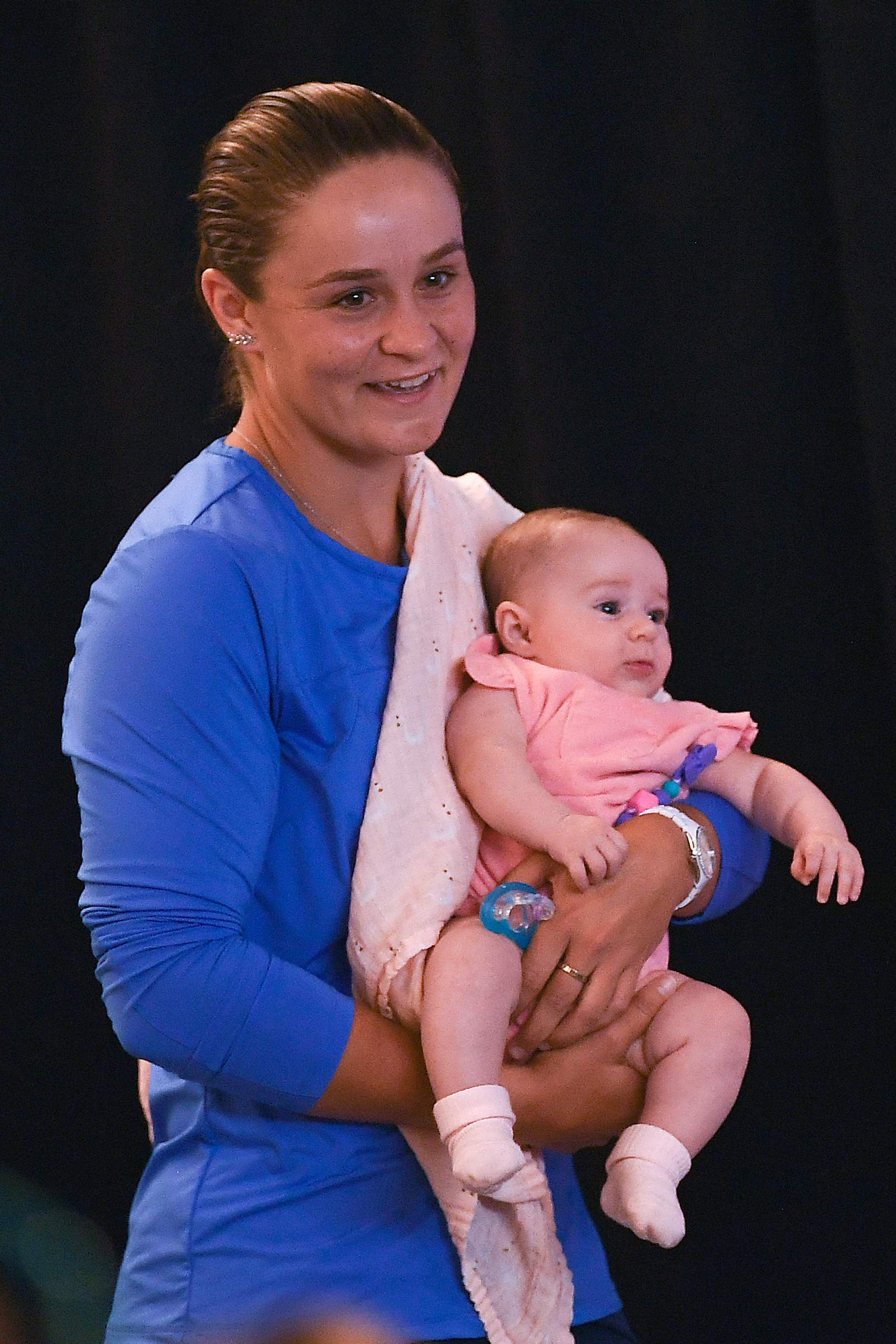 Ash Barty brings baby niece to press conference after Australian Open ...