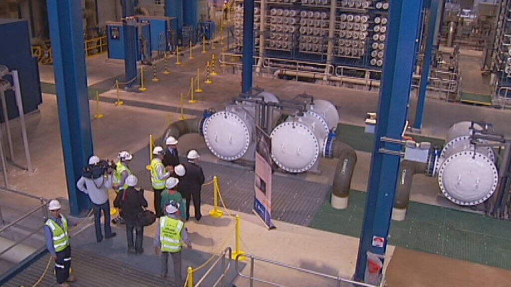 Desal plant under the pump - ABC News