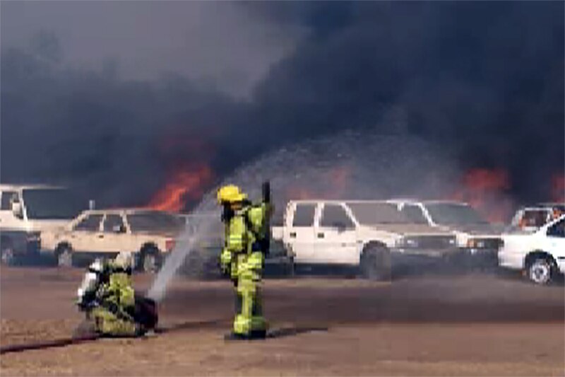 Darwin fire causes scores of cars to go up in flames - ABC News
