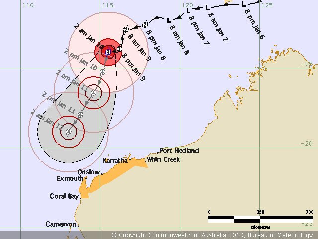 Cyclone Narelle expected to reach category four - ABC News
