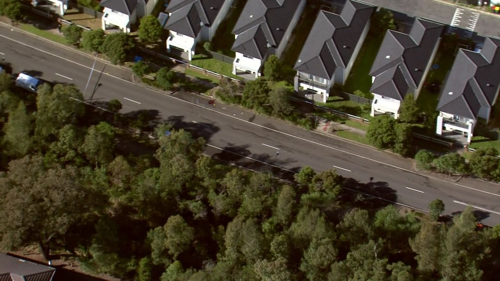 Aerial view of Ropes Crossing crime scene where 16-year-old was stabbed ...