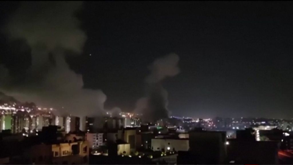 Iranian state TV shows smoke rising over Tehran cityscape - ABC News