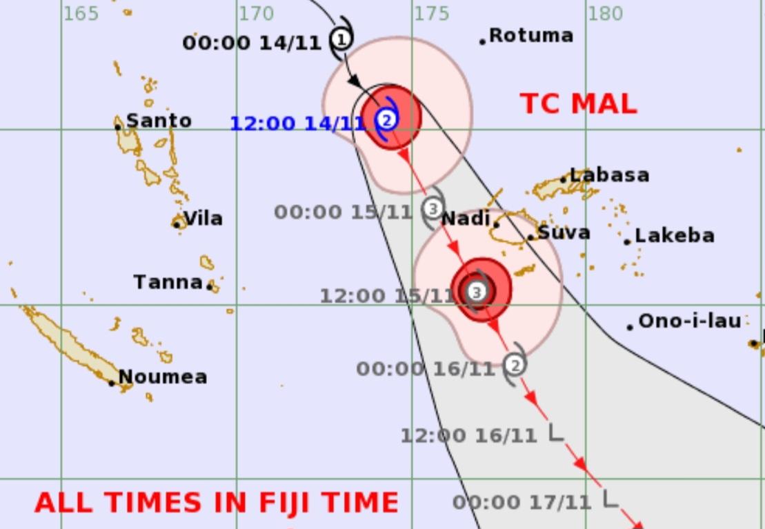 Tropical Cyclone Mal to hit Fiji's tourism hub of Nadi as region braces ...