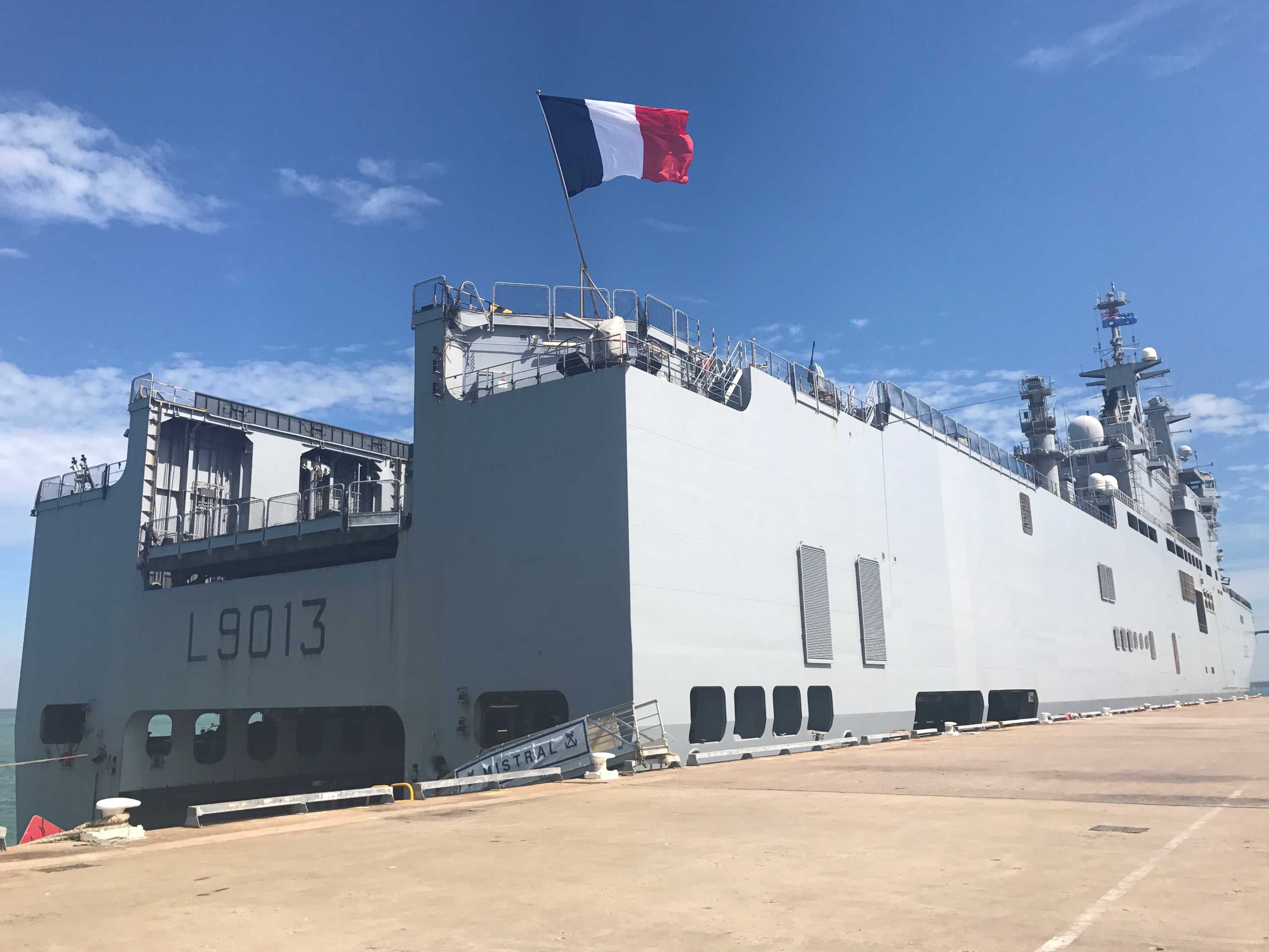 French warships dock in Darwin ready for training exercises with ...