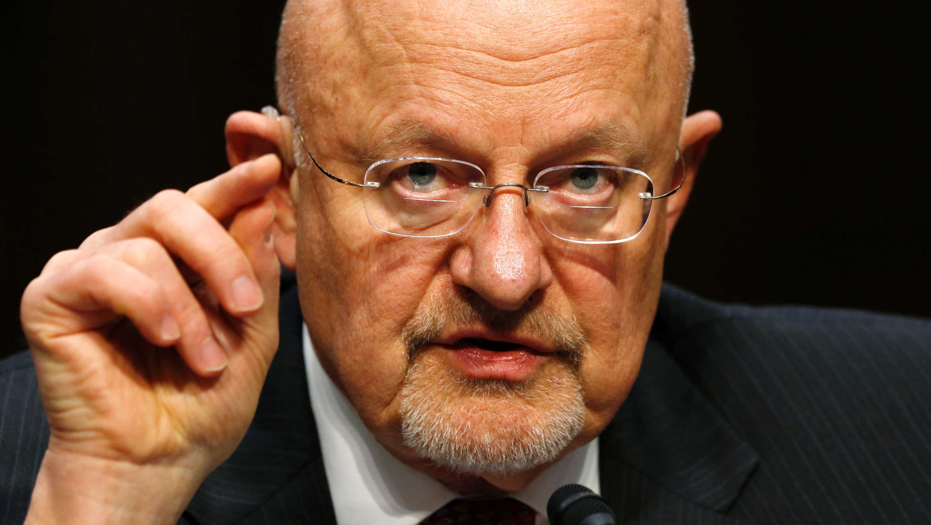 US national intelligence director James Clapper joins CIA counterpart ...