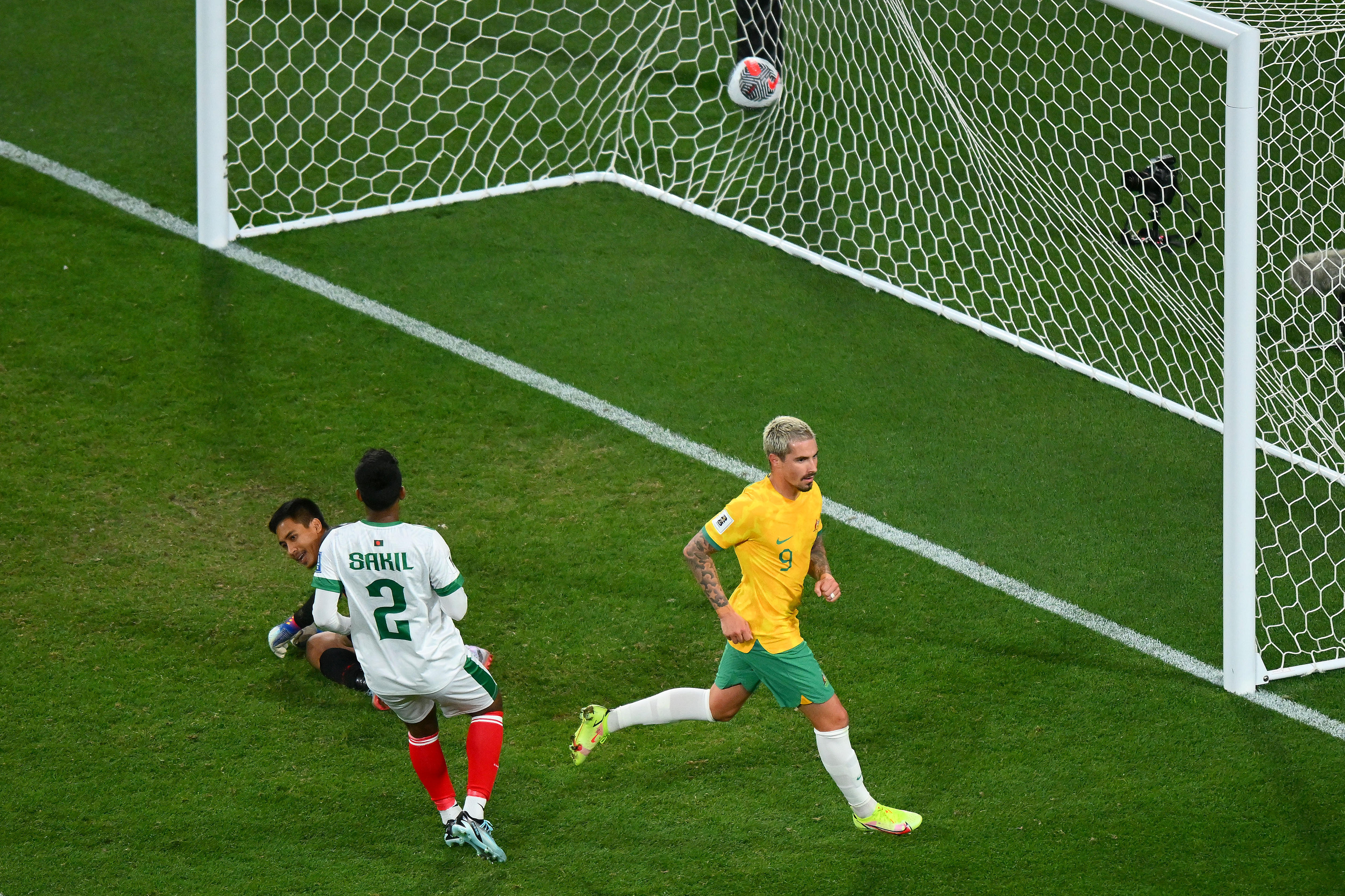 Socceroos thrash Bangladesh 7-0 in first World Cup qualifier - ABC News