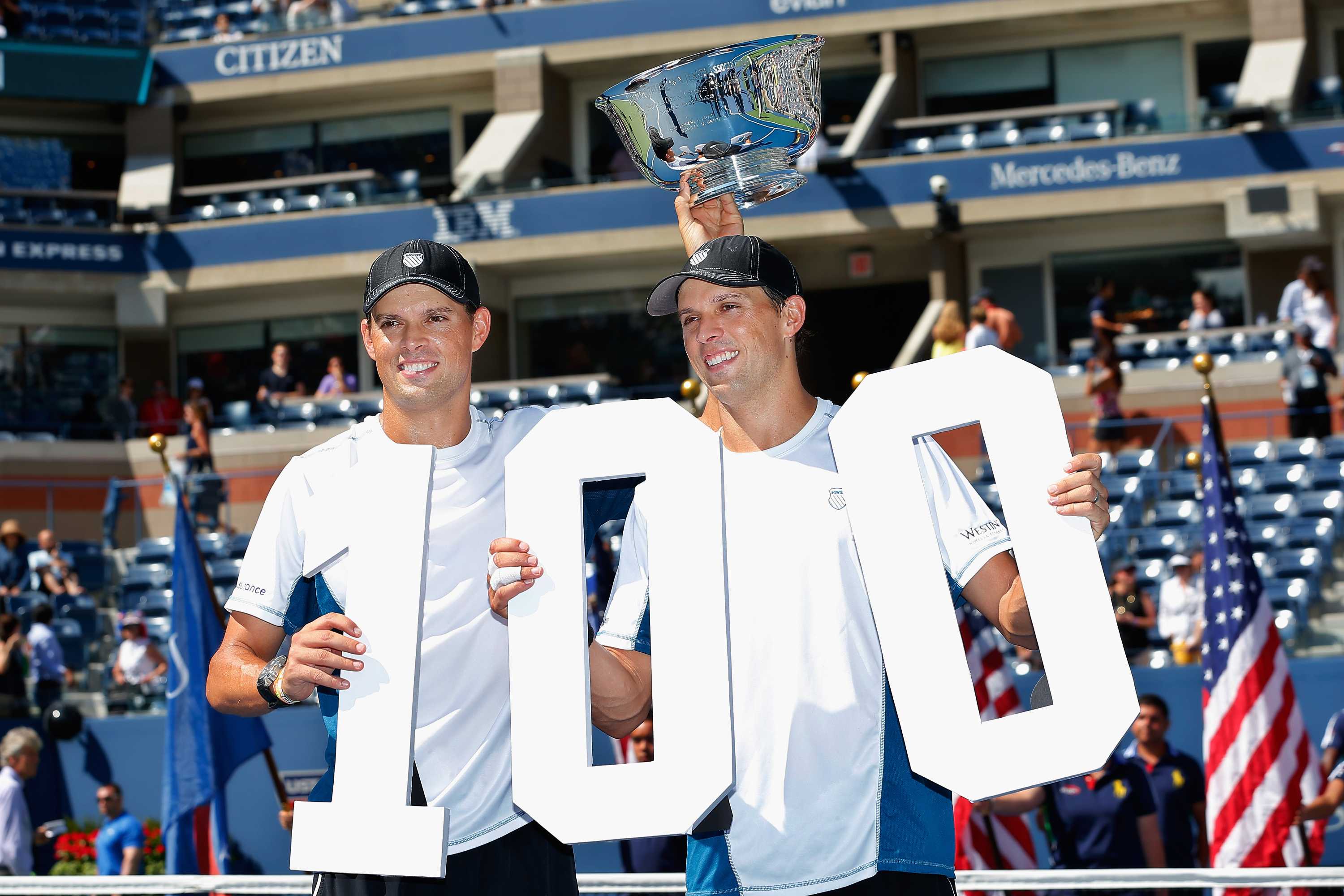 US Open: Bryan brothers win men's doubles final for 100th title ...