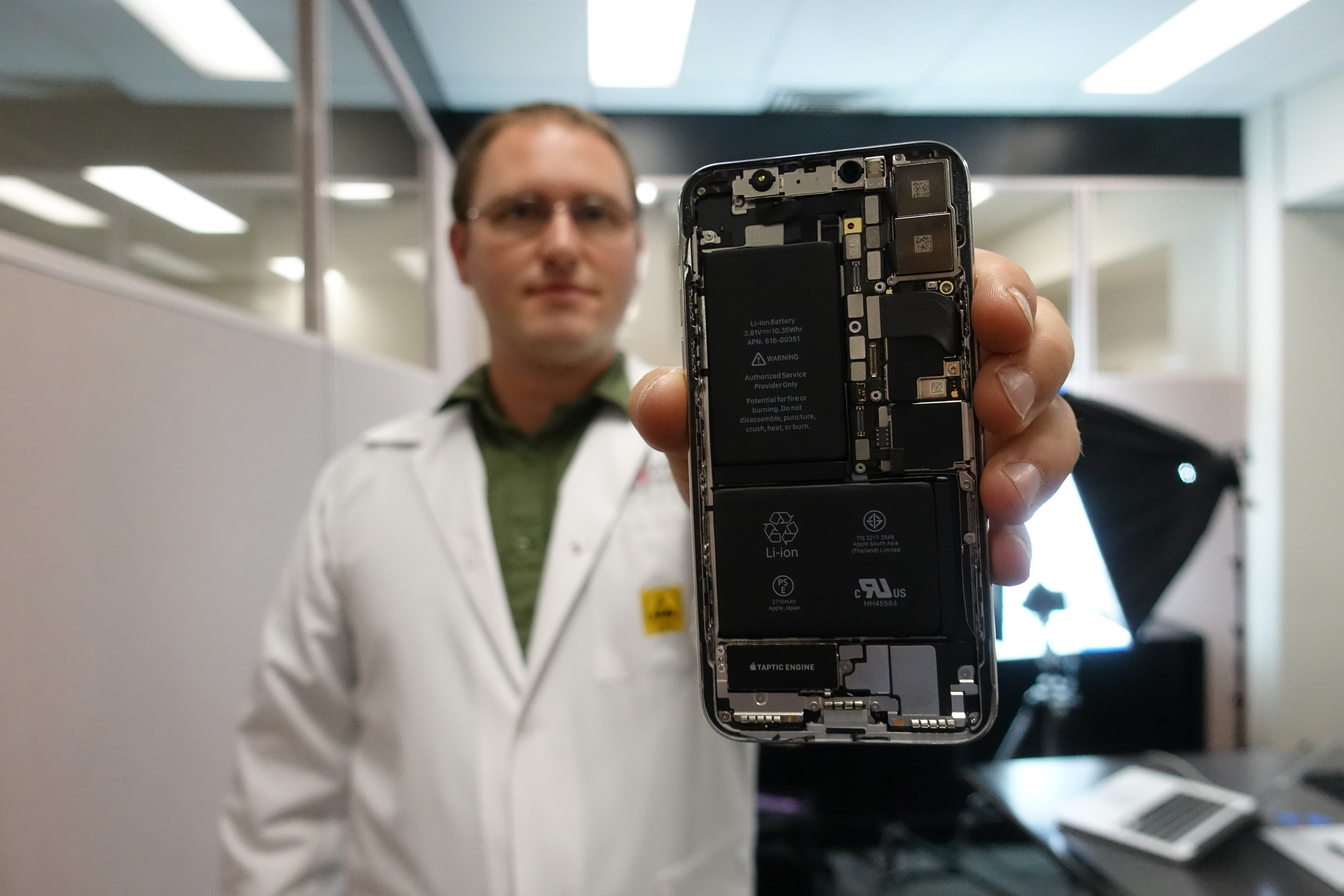 It's what's inside the new iPhone X that really fascinates Kyle Wiens ...