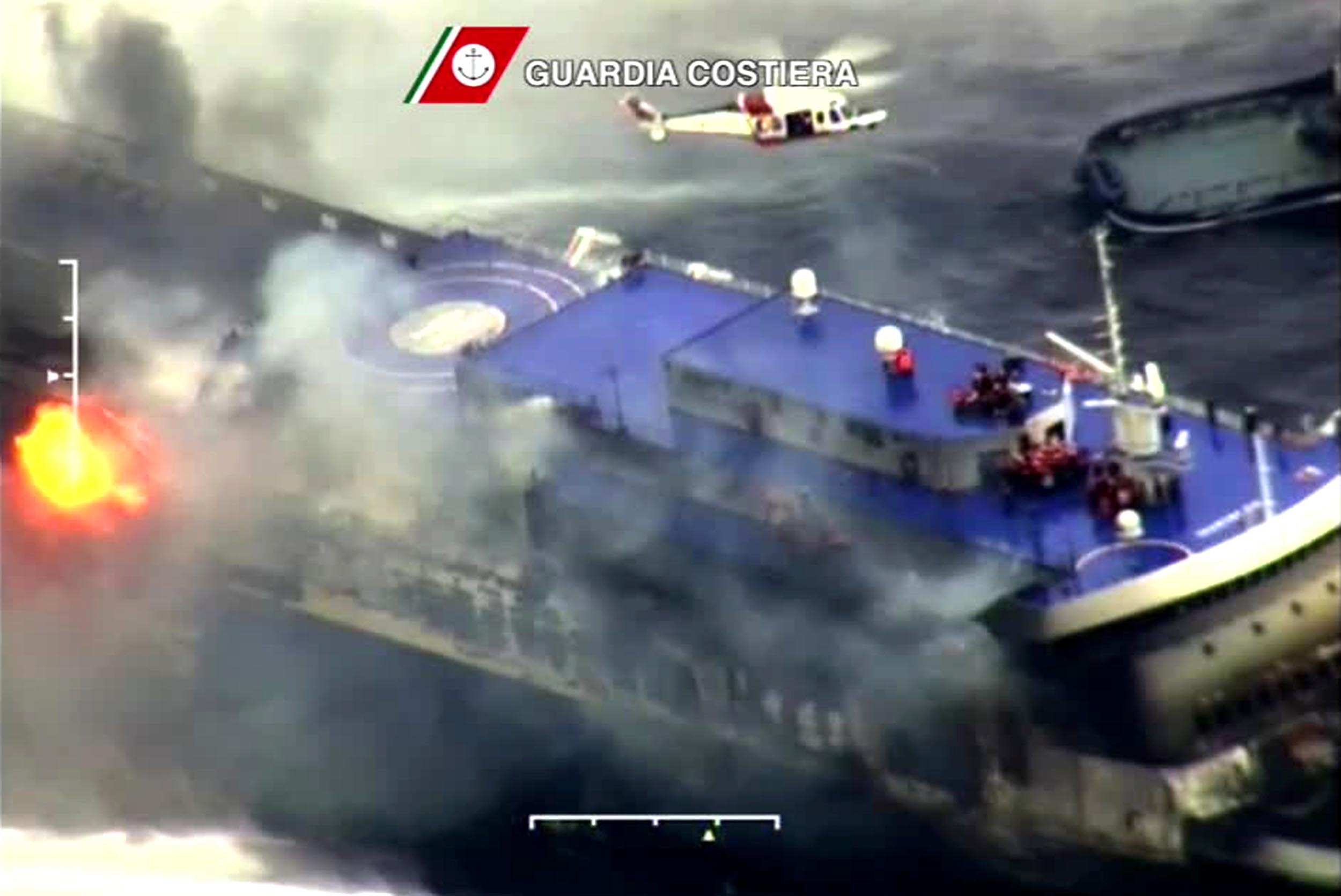 Adriatic ferry fire: Hundreds trapped on burning vessel off Greece as ...