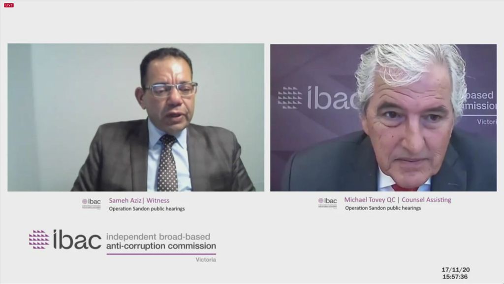 Former Casey mayor Sam Aziz tells an IBAC hearing there is no reason ...