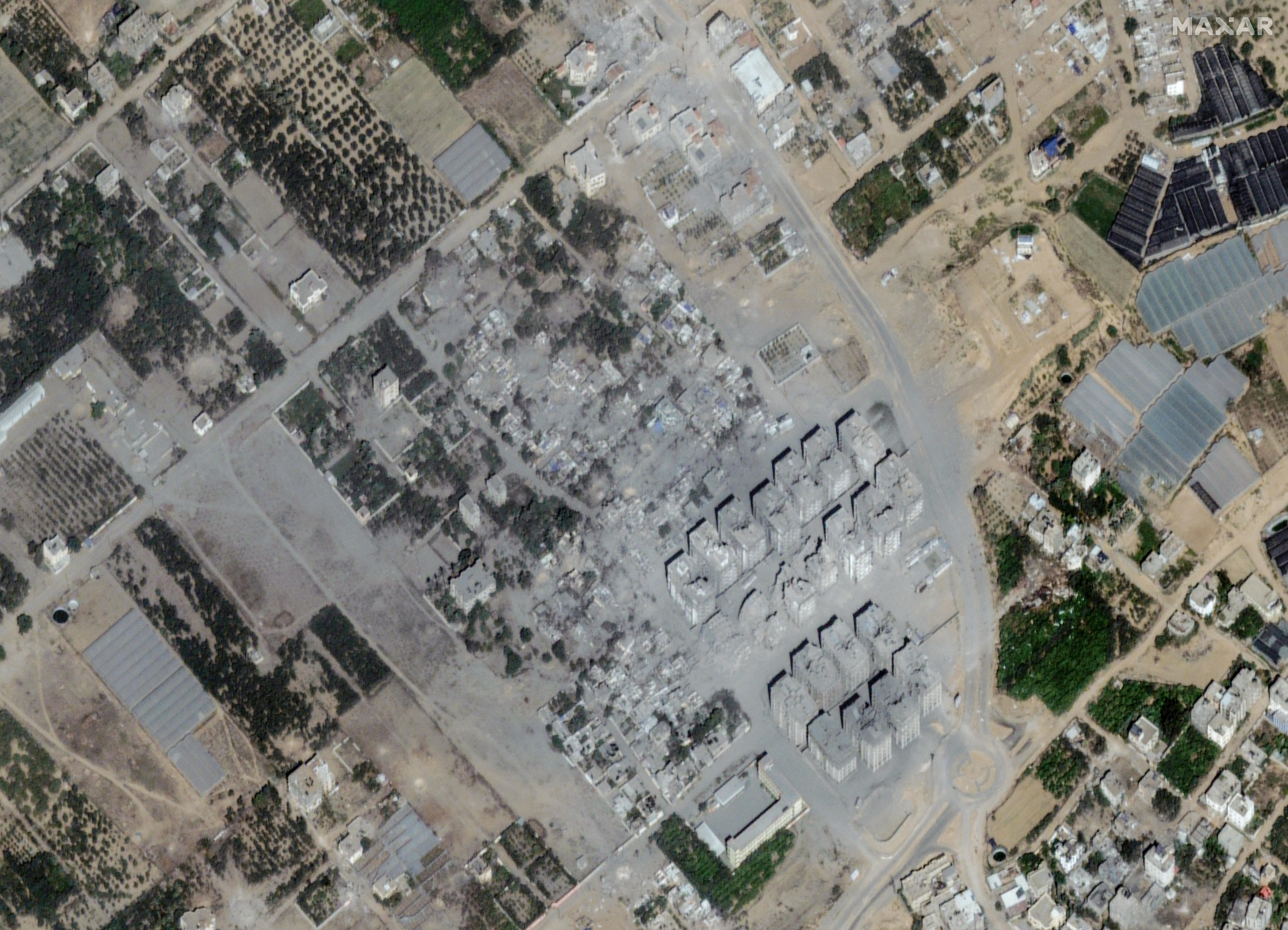 Satellite images show parts of Gaza now a wasteland after weeks of ...
