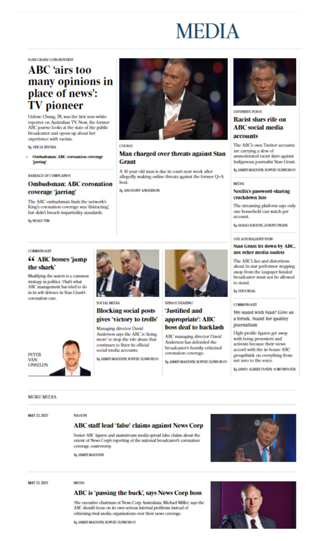 Analysis of ABC Coronation coverage by News Corporation - About the ABC