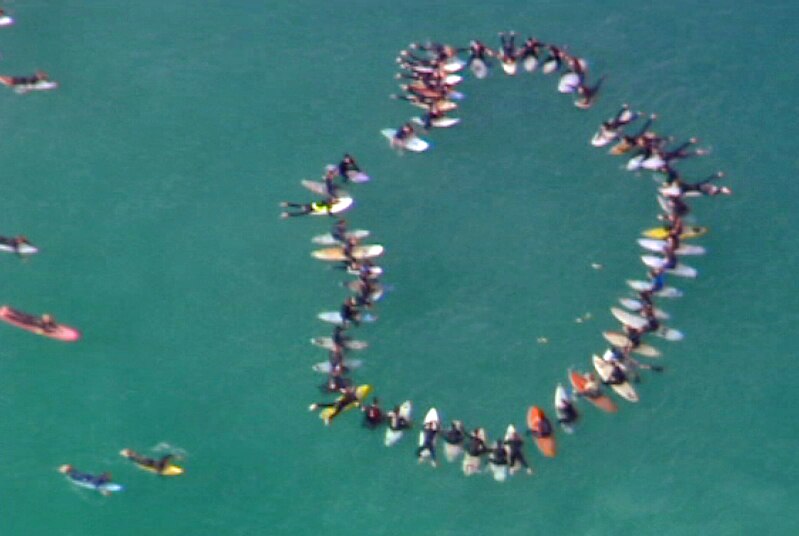 WA surfers commemorate shark victim - ABC News