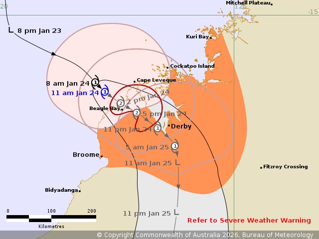 Tropical Cyclone Luana forms into category one system off Kimberley ...