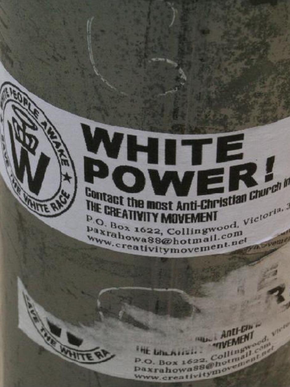 White supremacist stickers under investigation - ABC News