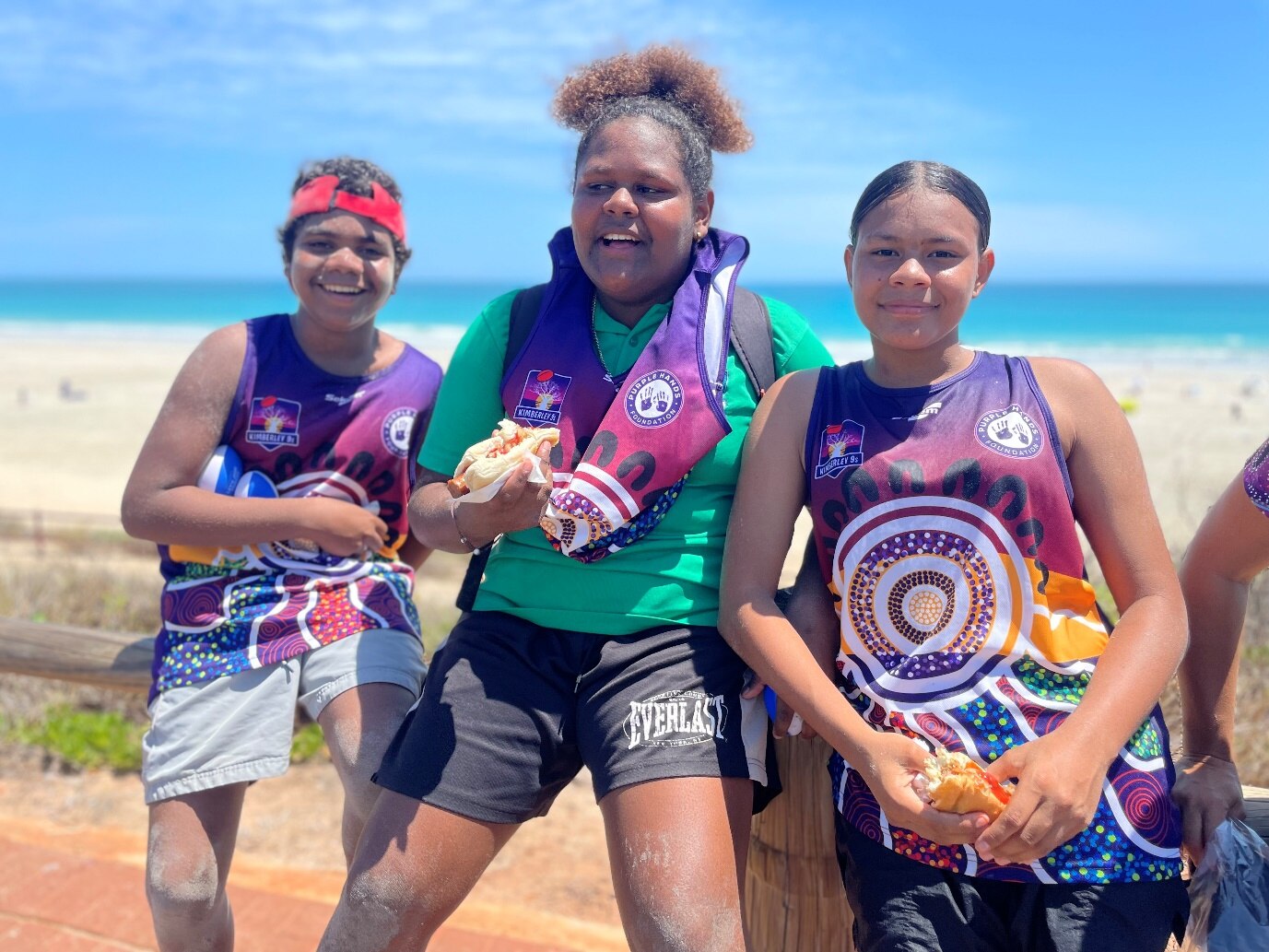 AFL comes to Broome's Cable Beach as Kimberley school children ...