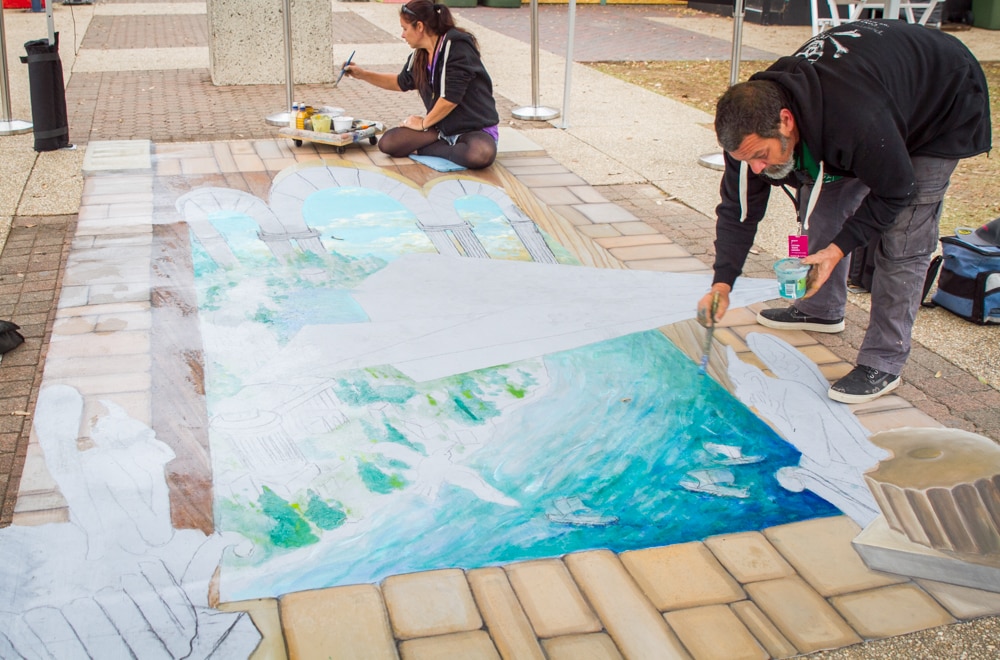 Chalking it up for Brisbane Festival: 3D pavement art creates popular ...