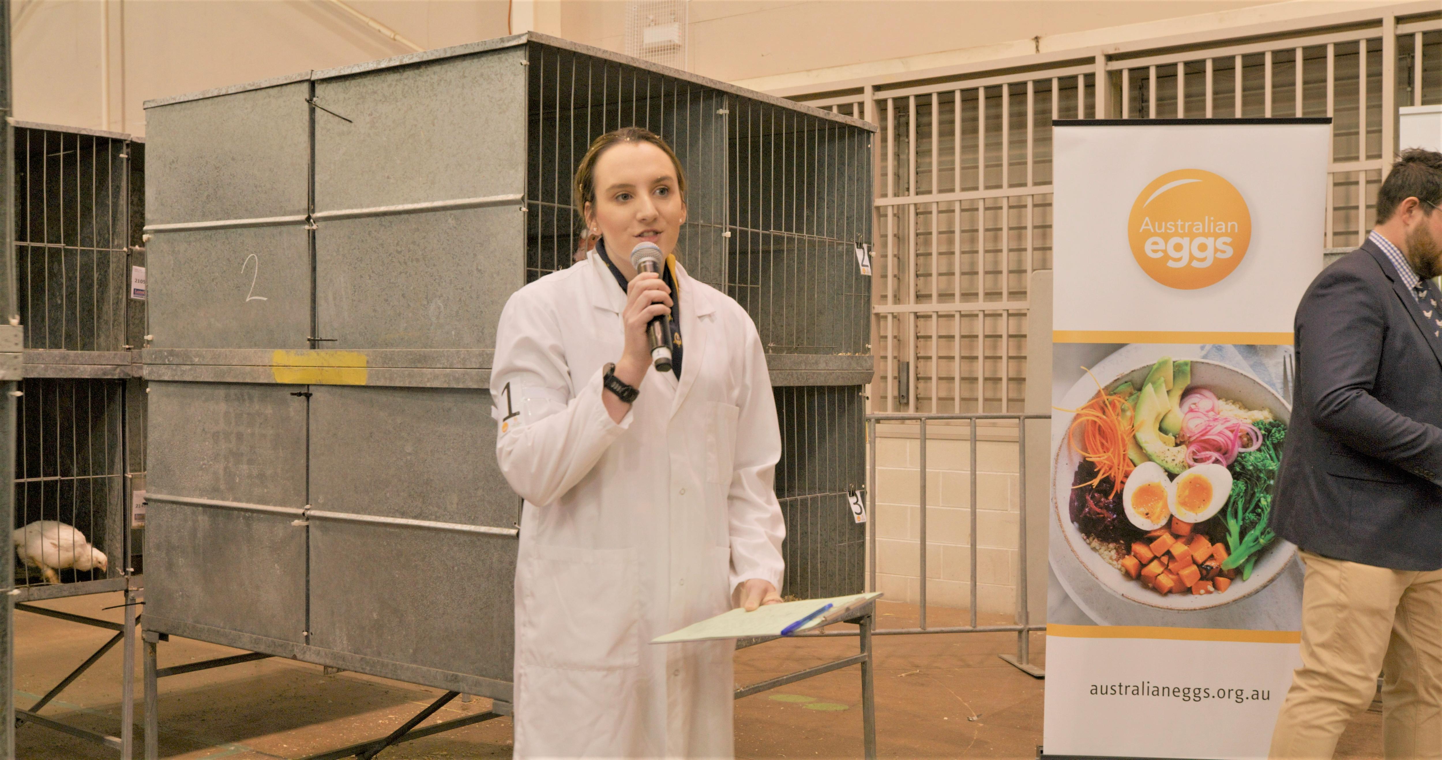 Cowirra's plucky poultry judge shows off her skills at…