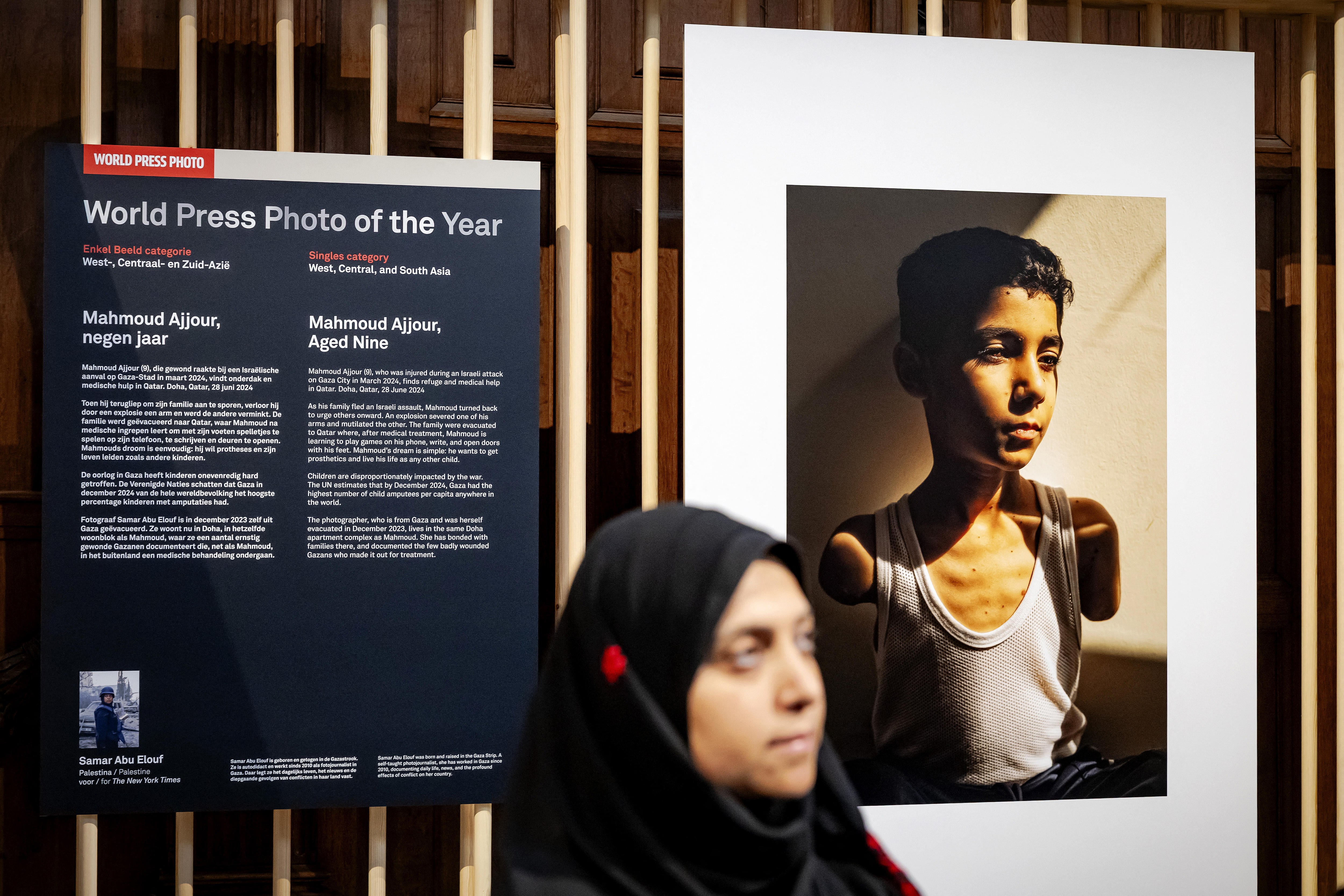 Portrait of Palestinian boy who lost both arms picked as World Press ...